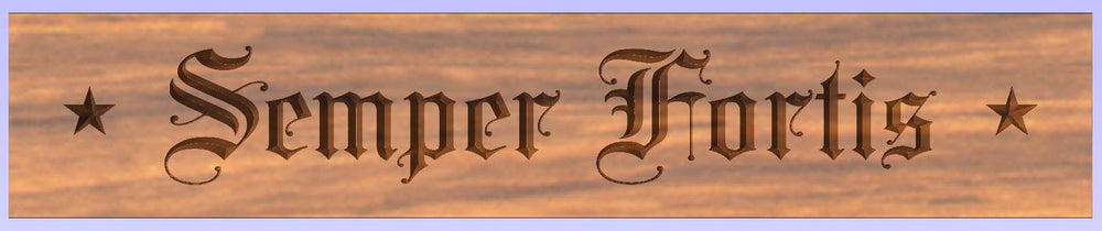 "Semper Fortis", the U.S. Navy's Unofficial Motto Carved Wall Art ...